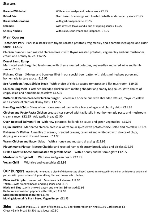 The Walnut Tree Inn Mere - Quality Pub Food served all day - B&B